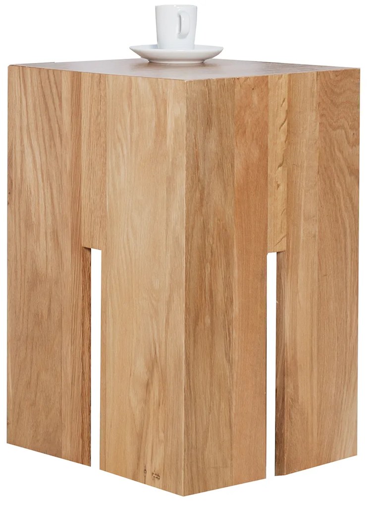 Noble Home Odkládací stolek Caves, 45 cm, divoký dub
