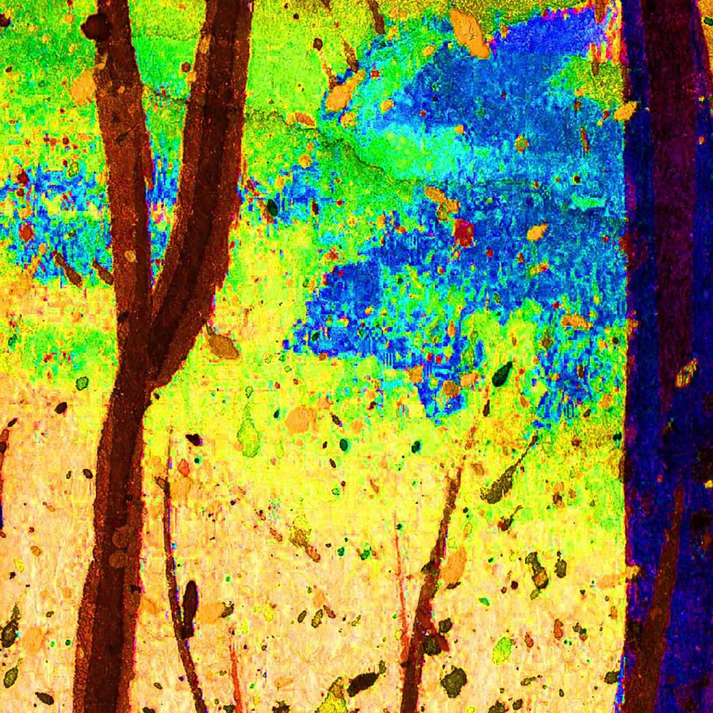 Malvis ® Tapeta Podzimní malba Vel. (šířka x výška): 432 x 290 cm
