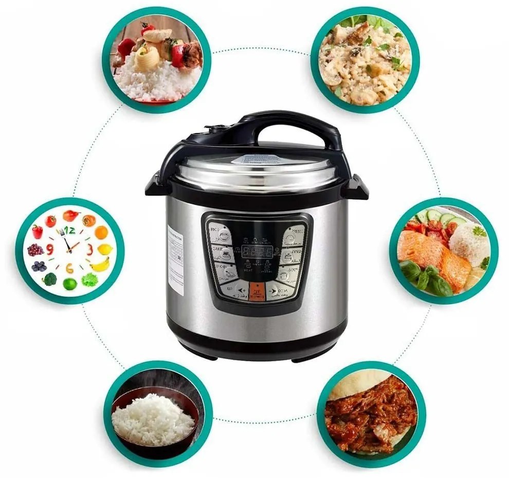 Slow cooker, multifunkční tlakový hrnec, 6L