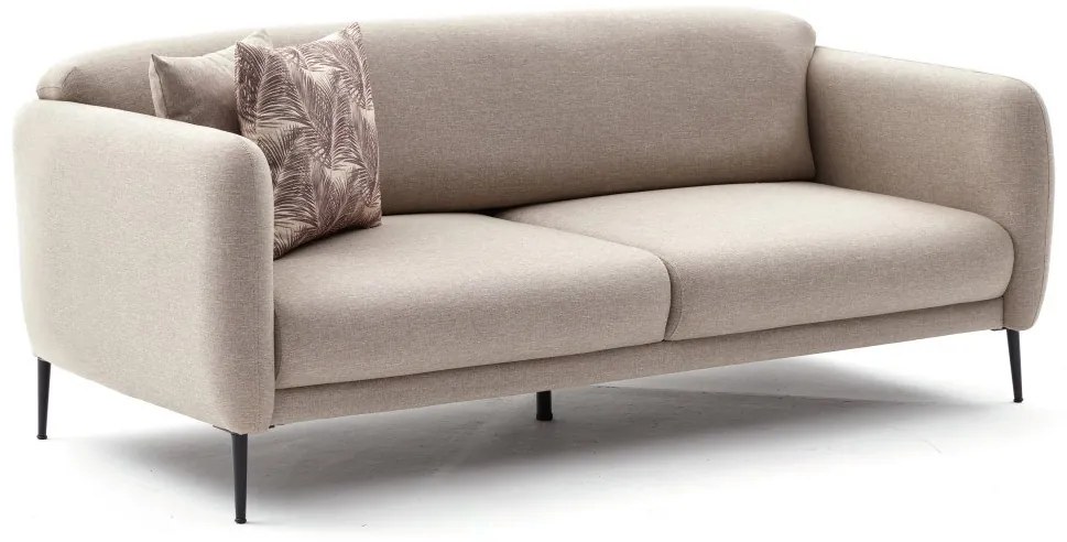 Hanah Home Třímístná pohovka VENUS krémová 210 cm 825BLC2753