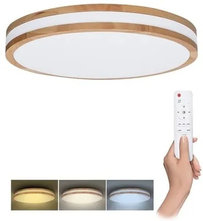 LED světlo Solight dřevo WO8007