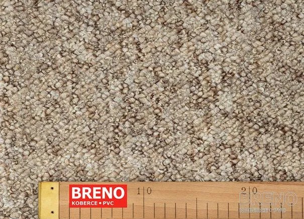 Breno Metrážový koberec OLYMPIC 69 – hnědý, šíře 400 cm, Hnědá