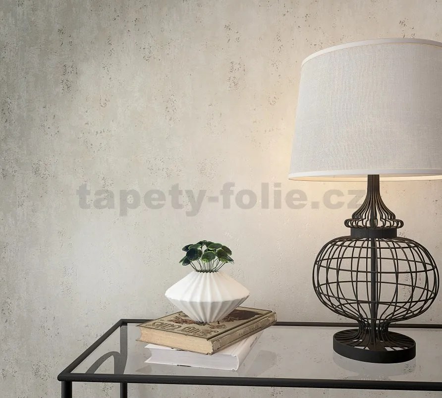 Vliesové tapety na zeď IMPOL City Glam 32615, beton šedý se zlatými metalickými odlesky, rozměr 10,05 m x 0,53 m, Marburg