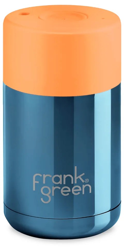 Frank Green Ceramic 295 ml nerezový - chrome blue / neon orange