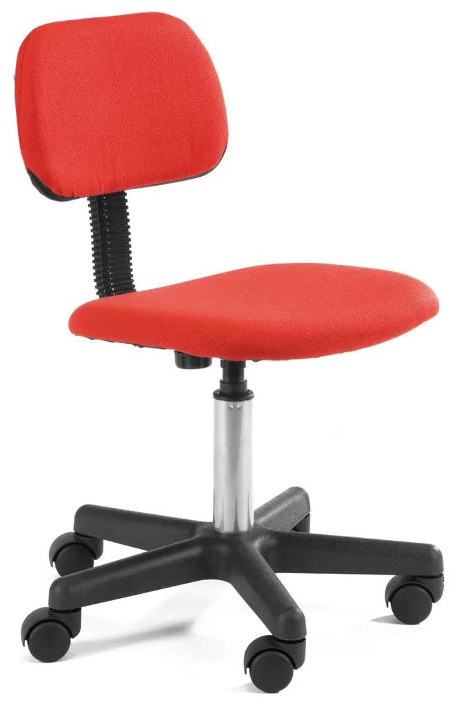 Ak furniture Dětská otočná židle FD-1 červená