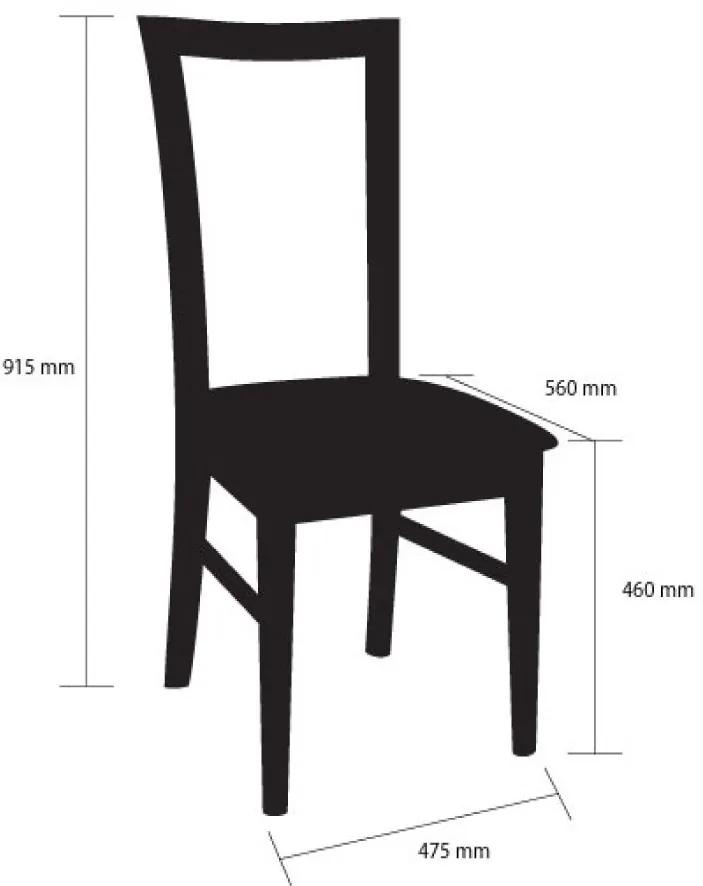 Jídelní židle EDITA, látka SH21 (buk)