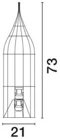 Designová stojací lampa Naos B