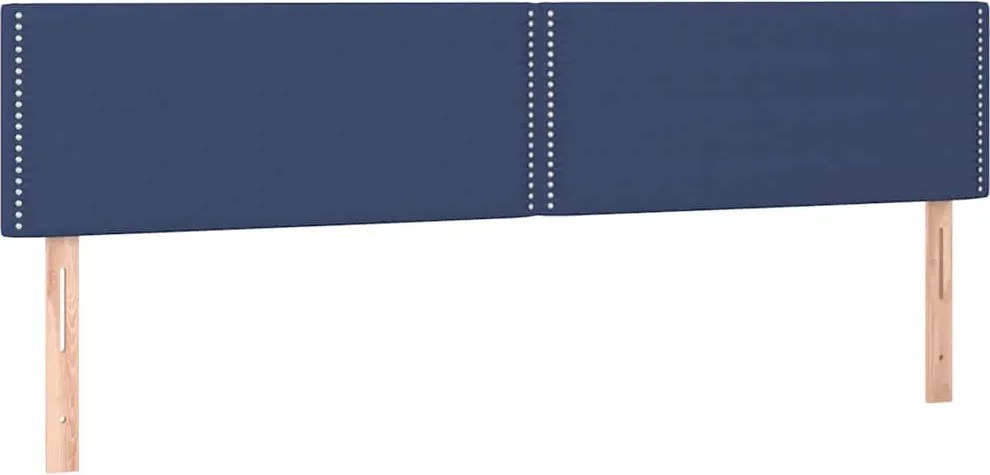 Box spring postel s matrací modrá 200x200 cm textil 3126755