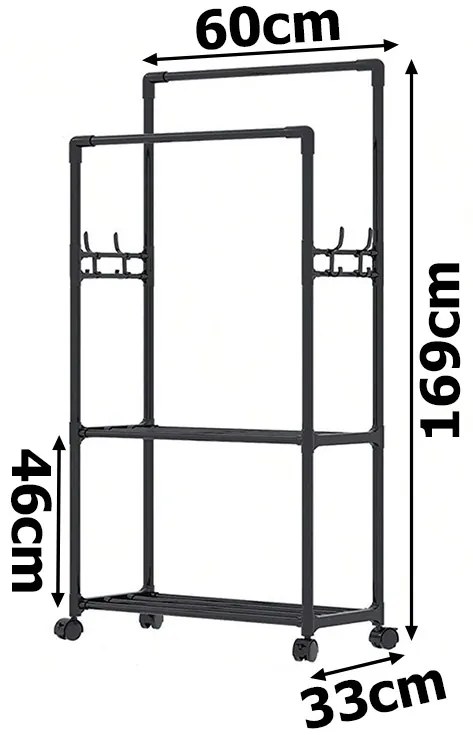 Verk Group Věšák na oblečení věšák na oblečení kolejnice na oblečení věšáky na oblečení