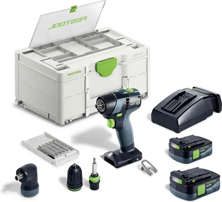 Festool AKU vrtací šroubovák TXS 12 2,5-Set 576874