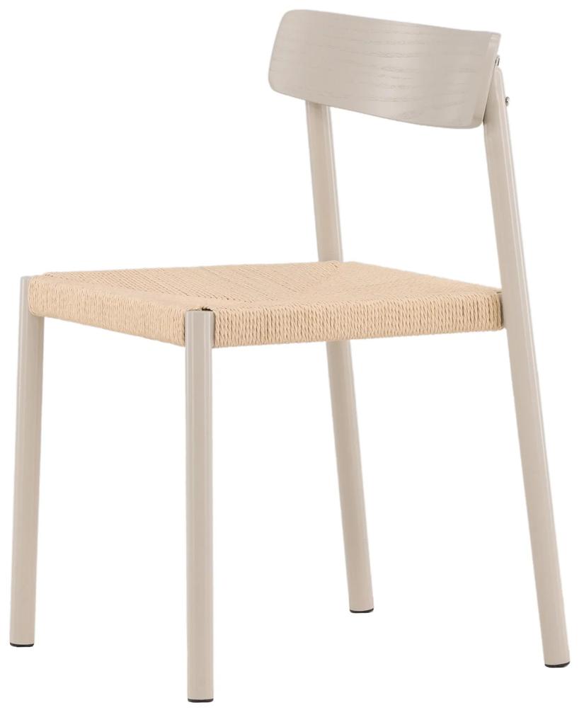 Jídelní židle Malmön, šedo béžová, 53.5x51.5x79