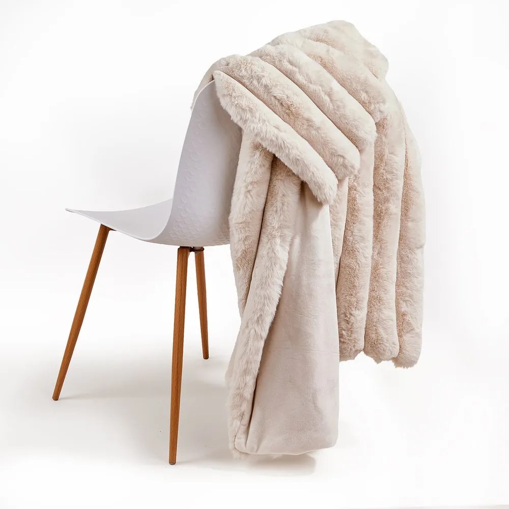 ROYAL Deka plyšová 200 x 150 cm - běžová