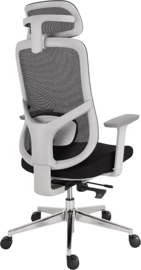 Kancelářská ergonomická židle Neoseat ALLY WHITE — černá / bílá, nosnost 150 kg
