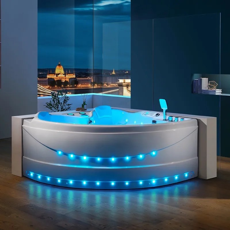 BPS-koupelny Hydromasážní vana HYD-RO764L 150x150 LEVÁ s ohřevem vody