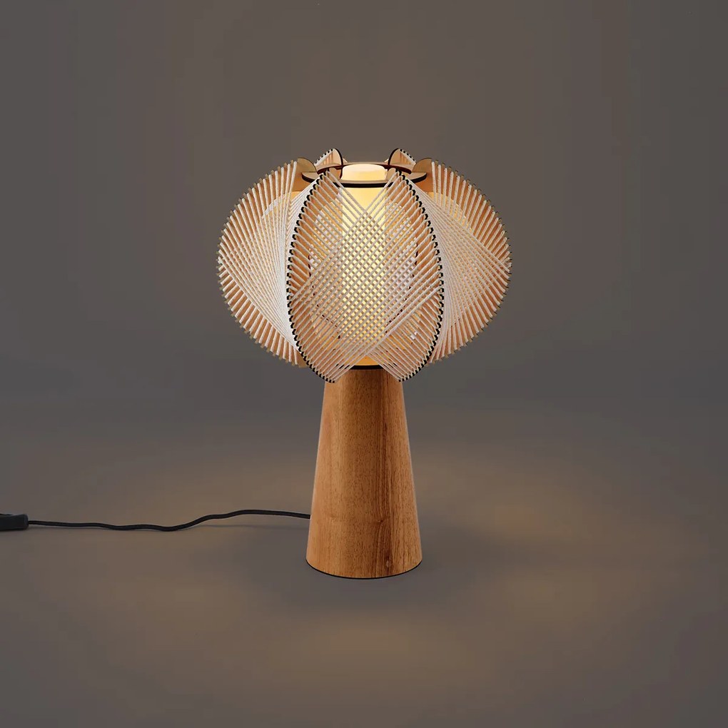 Japandi stolní lampa béžová 45 cm - Gertie