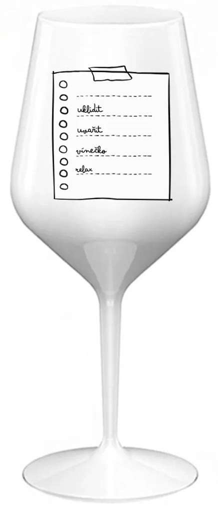 Personalizovaná nerozbitná sklenice 470 ml - TO DO LIST