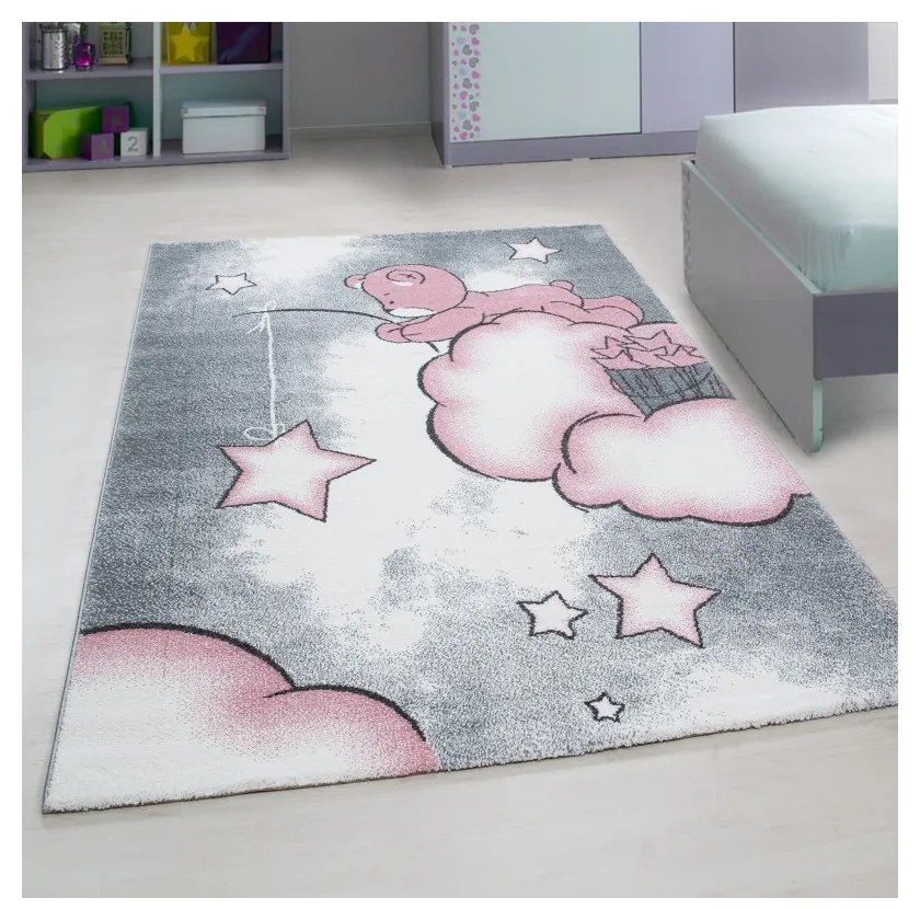Dětský kusový koberec Playtime 0580A | růžový Typ: 190x280 cm