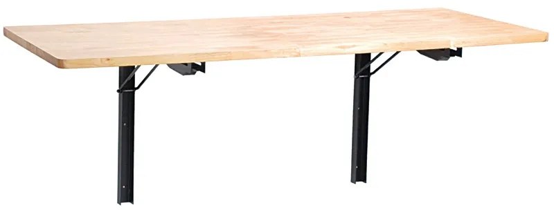 Sklápěcí stůl na zeď, buková spárovka, 1200 x 580 mm