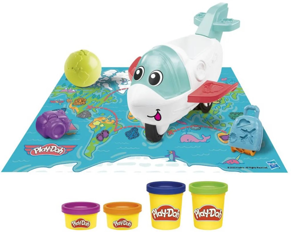 HASBRO PLAY-DOH Průzkumné letadlo kreativní set s modelínou a podložkou 14f88045