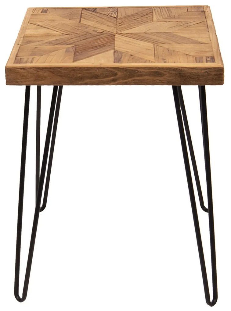 Čtvercový konferenční designový stolek - 40*40*50 cm Clayre & Eef
