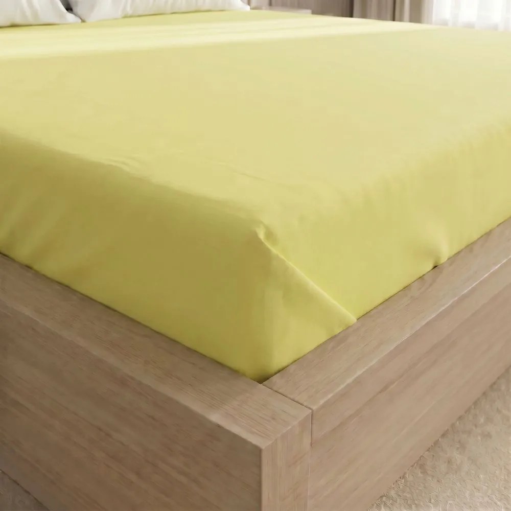 Kvalitex Bavlněné prostěradlo žluté 150x230cm 150x230cm