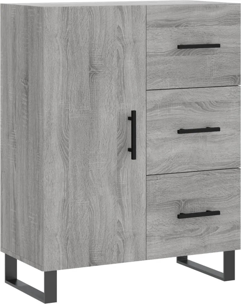 Skříň highboard šedá sonoma 69,5 x 34 x 180 cm kompozitní dřevo 3189475