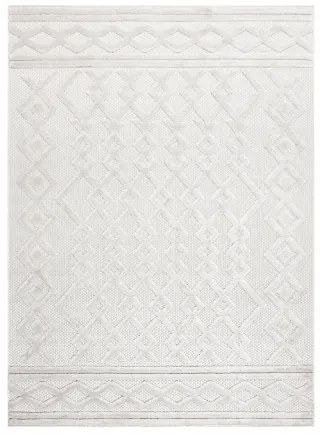 koberec SANTO SISAL 58389 diamanty, geometrický, cikcak béžový velikost 140x190 cm | krásné koberce cz