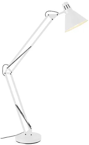 Stojací oblouková lampa WINSTON 1 x E27, matná bílá