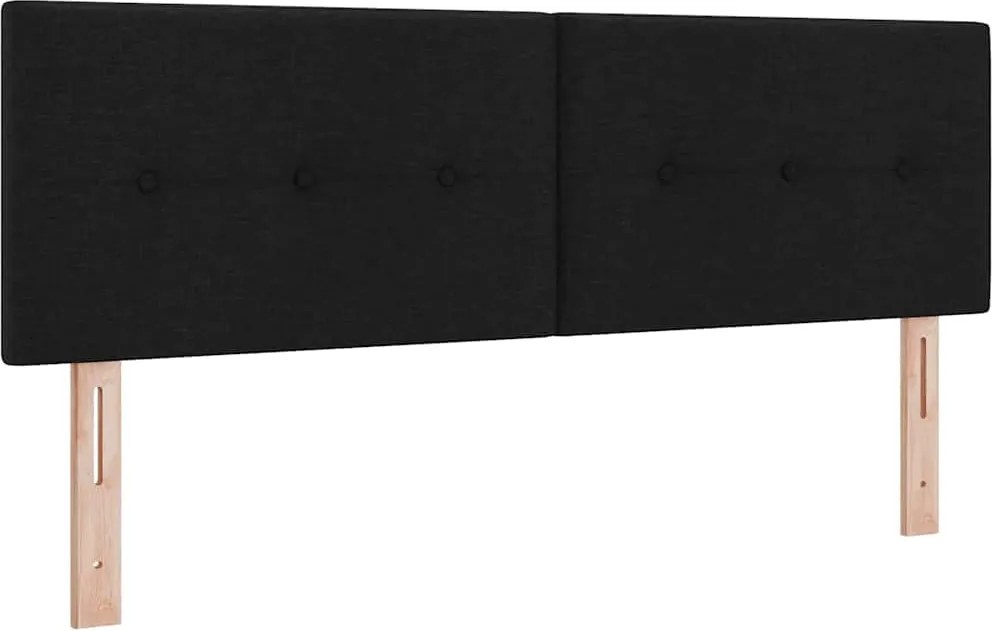 Postel s boxspringem s polštářem Černá 160 x 200 cm textil 3338932
