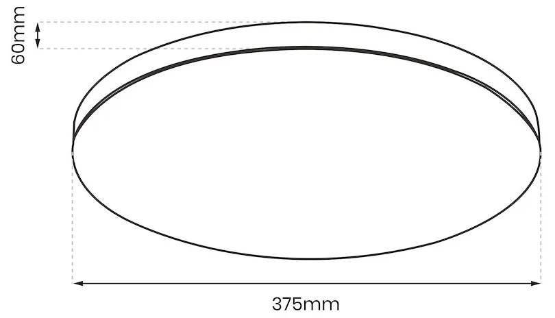 Stropní LED svítidlo Slimi, 1x LED 24w, 4000k, b