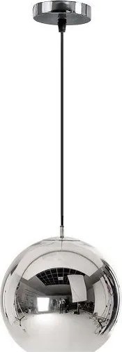 Toolight - Závěsná lampa koule 20cm LE03-1, chromová, OSW-00705