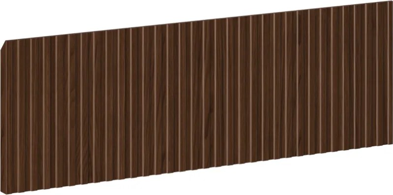 Mexen Mexen, Rýhované čelo pro korpus koupelnové skříňky 60 x 20 cm, ořech, 91A20-0600-235-1-86