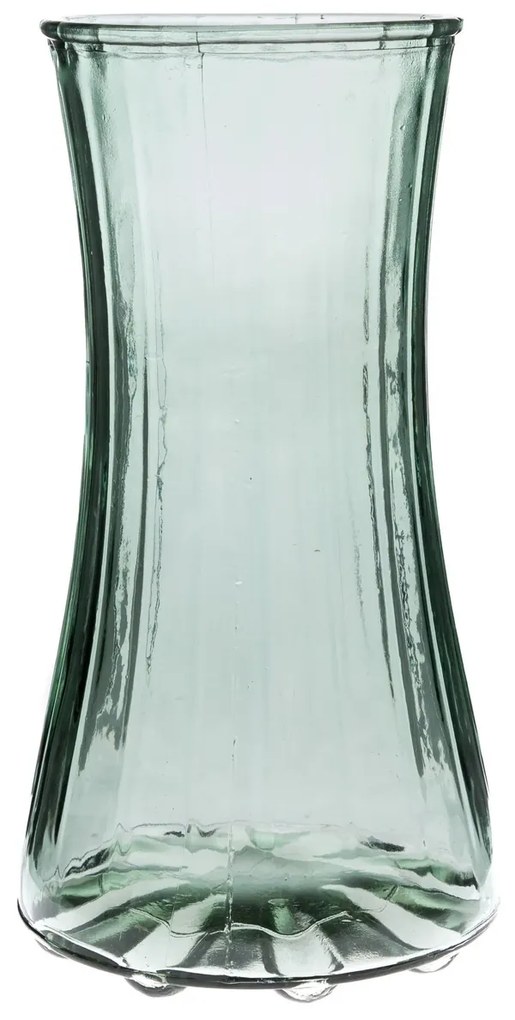 Skleněná váza Olge, zelená, 23,5 x 12,5 cm