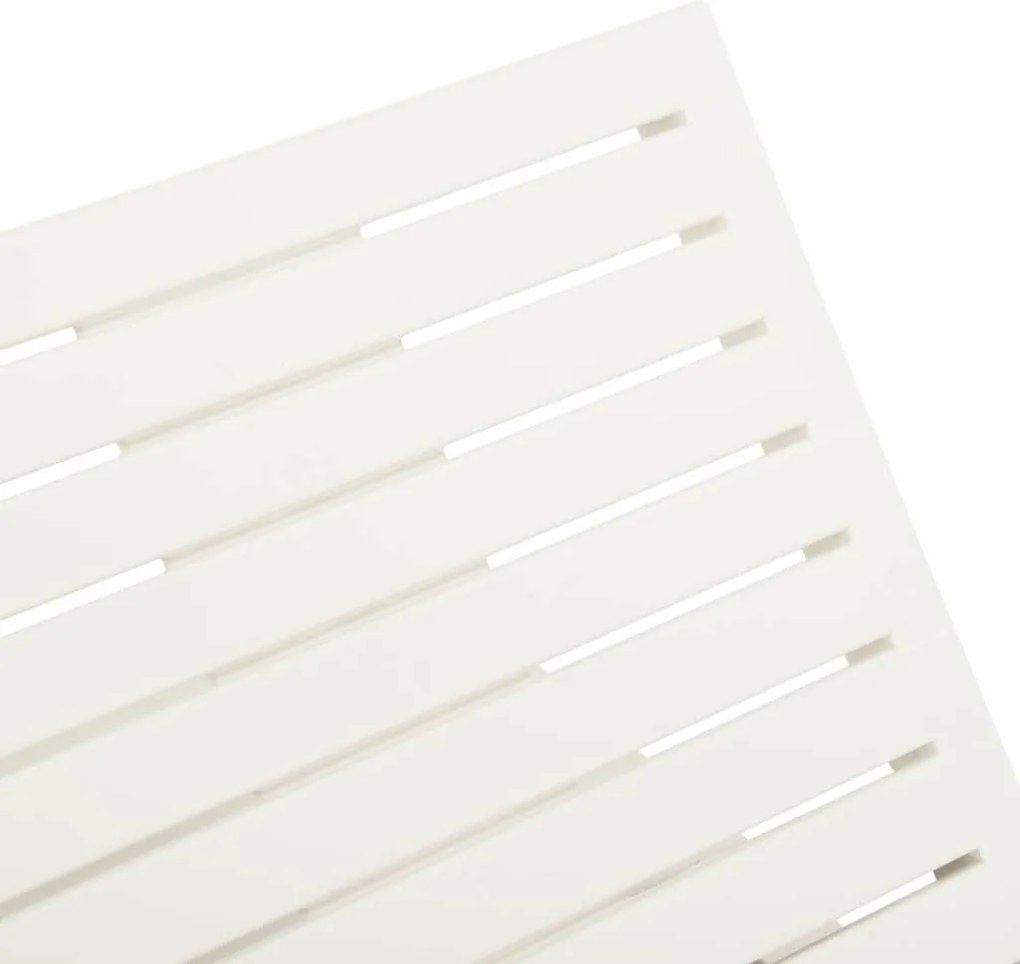 Zahradní lehátko plast bílé 315826