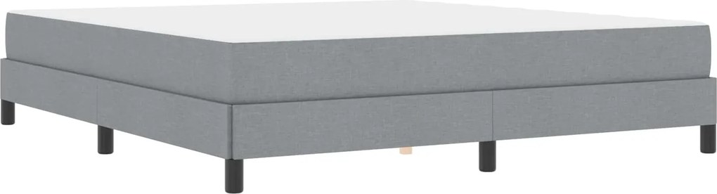 Postel s boxspringem Světle šedá 180 x 200 cm textil 3398507