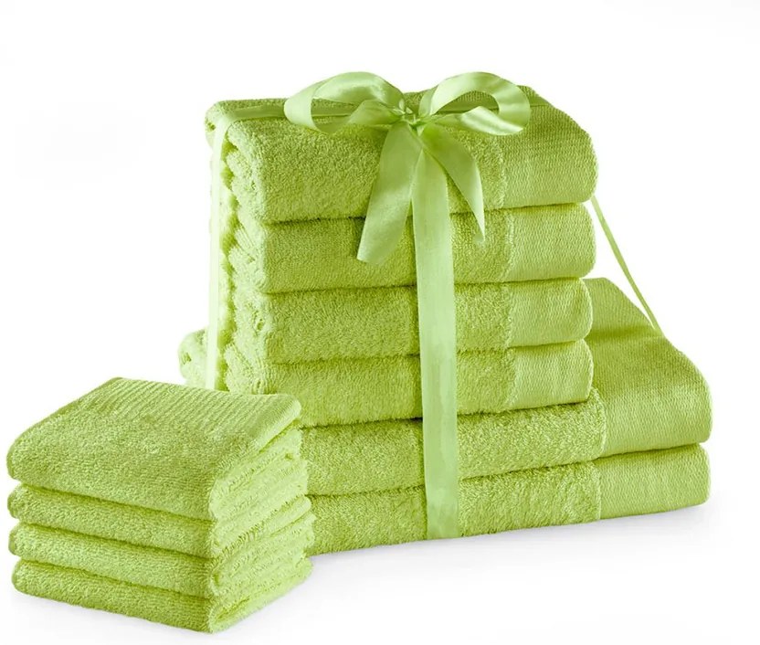Sada ručníků Amari Family limetková zelená 140 cm