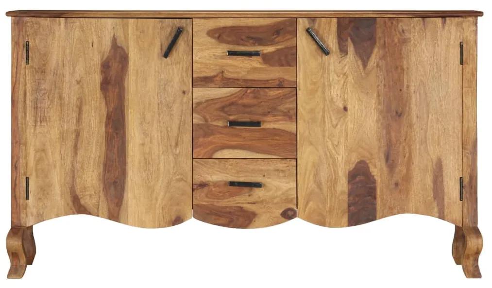 Příborník 145 x 40 x 80 cm masivní sheeshamové dřevo - Default Title