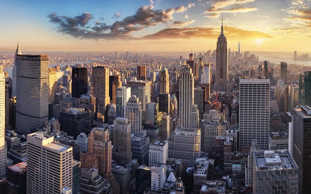 Vícedílný obraz 3D Panorama New York City Nedostatek Nedostatek Plátno Canvas 160x100