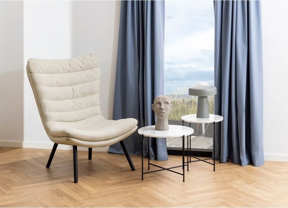 Kulatý odkládací stolek s mramorovou deskou ø 42 cm Avila – Actona