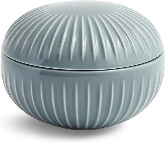 Šedá porcelánová dóza Kähler Design Hammershoi, ⌀ 11,5 cm