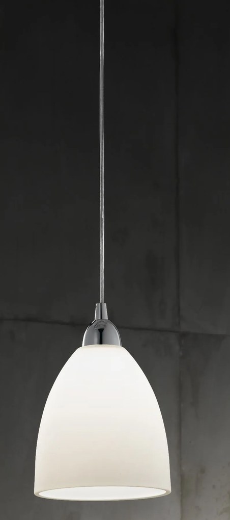 Fabas luce Fabas Provenza 2907, závěsné svítidlo, 1x60W, kov, bílé stínítko, průměr 20cm