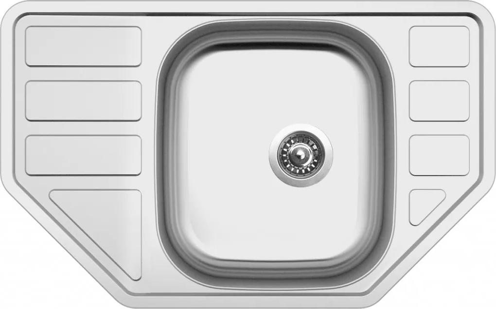 Sinks Corno 770 V 0,6mm matný nerezový kuchyňský dřez
