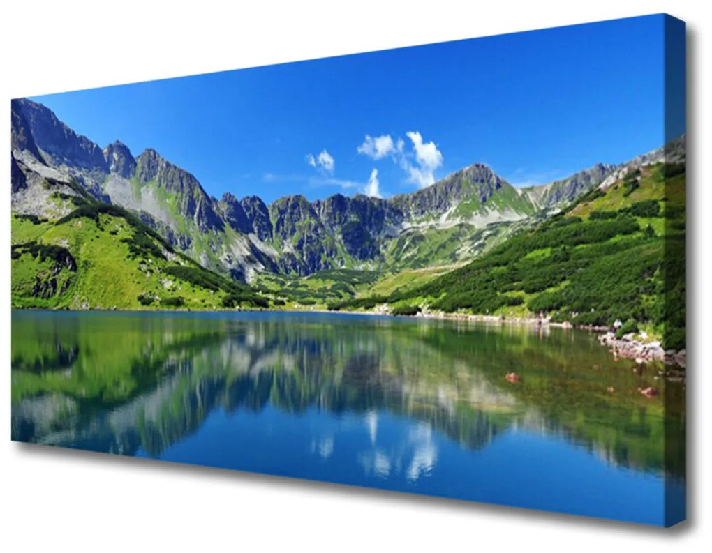 Obraz Canvas Hora Jezero Krajina