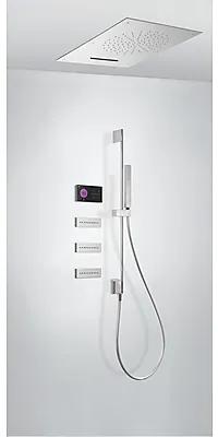 TRES - Termostatický podomítkový elektronický sprchový set SHOWER TECHNOLOGY Včetně elektronického ovládání (černá barva). 09288403