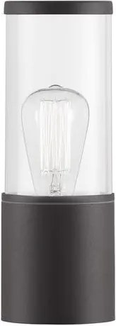 NV 9060181 Venkovní nástěnné svítidlo ZOSIA tmavě šedý hliník a čirý akryl E27 1x12W 220-240V bez žárovky IP65 - NOVA LUCE