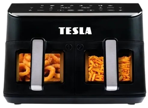 TESLA Electronics AirCook - Multif. duální dig. horkovzd. fritéza 9 l 2400W/230V