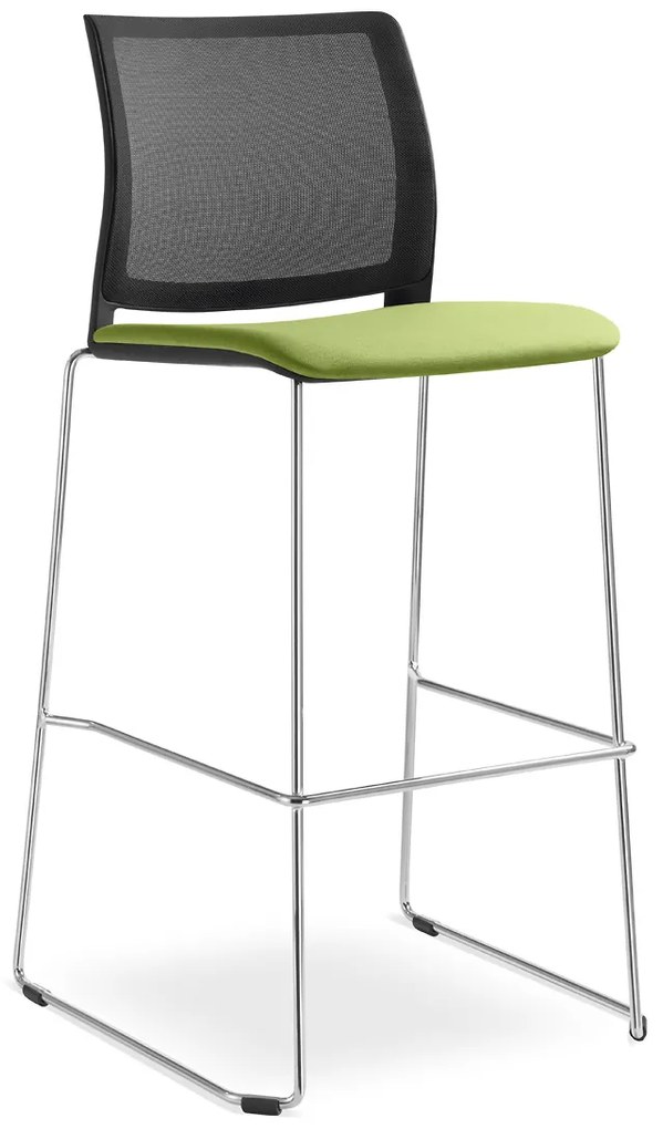 LD SEATING - Barová židle TREND 529-Q se síťovaným opěrákem