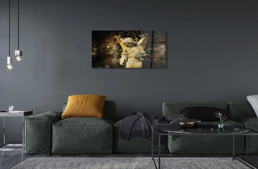 Obraz na skle Anděl 125x50 cm