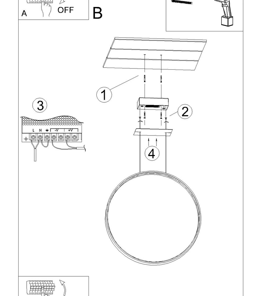 Lustr RIO 55 zlatá LED 3000K