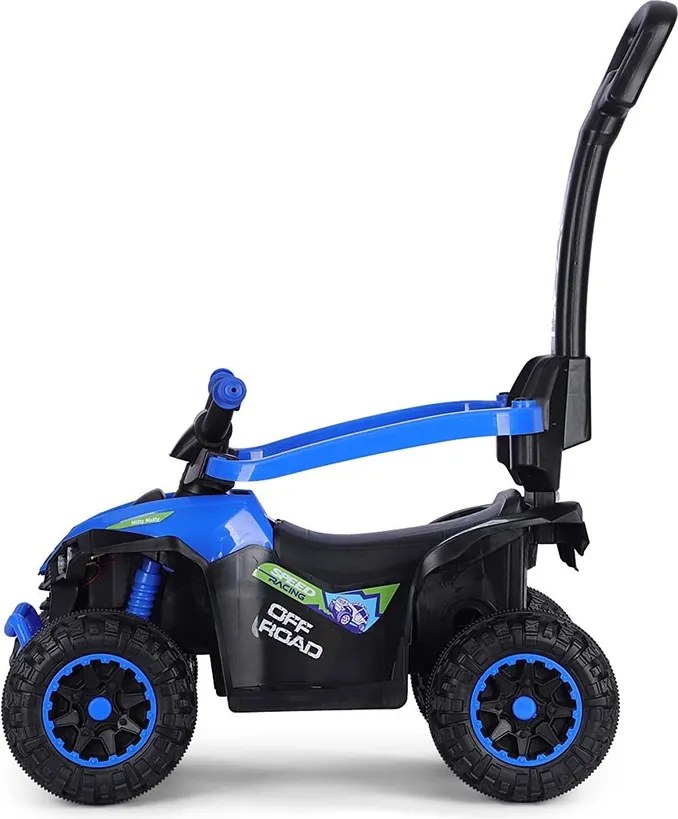 Dětské odrážedlo s vodící tyčí Milly Mally Wild 3v1 blue